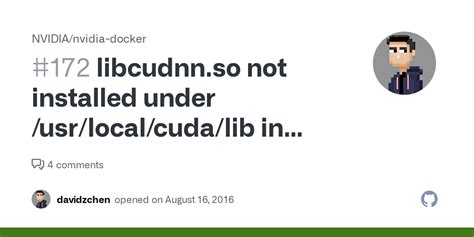 Libcudnn So Not Installed Under Usr Local Cuda Lib In Nvidia Cuda Cudnn Devel Issue