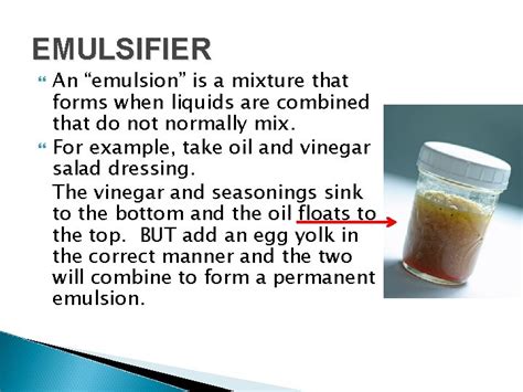 Functions Of Eggs In Recipes Emulsifier An Emulsion