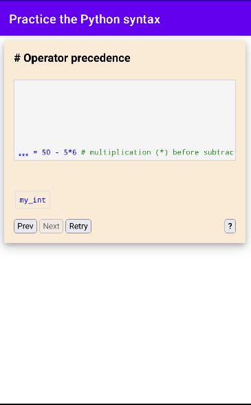 Téléchargez La Version Apk Android De Practice Python Syntax