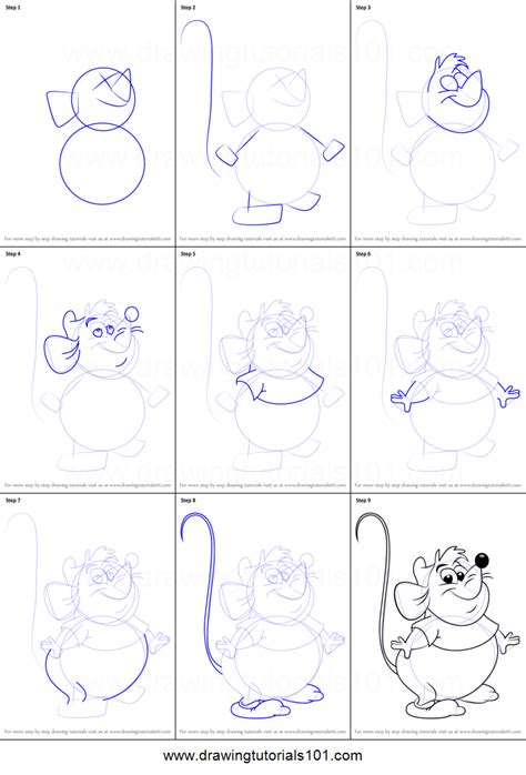 Learn How To Draw Gus From Cinderella