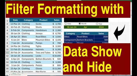 Filter By Conditional Format Results In Excel Formula Youtube