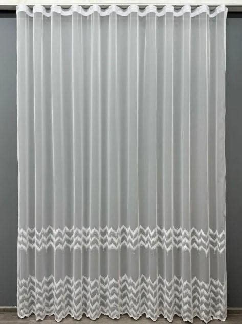 ᐉ Тюль бамбук з вишивкою Молочний 1518т • Краща ціна в Києві Україні • Купити в Епіцентр