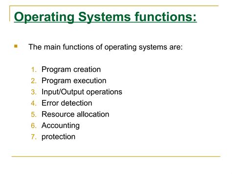 Operating Systems PPT