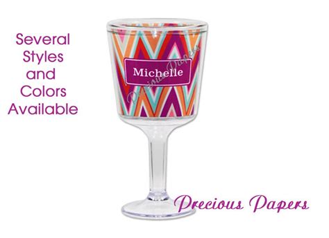 Personalized Plastic Wine Glasses Personalized By Mypreciouspaper