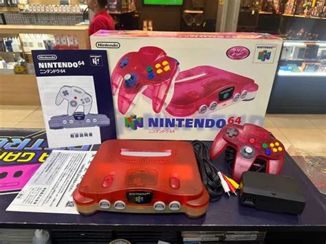 Nintendo 64 Console Clear Red Edição Especial Vermelho Parcelamento