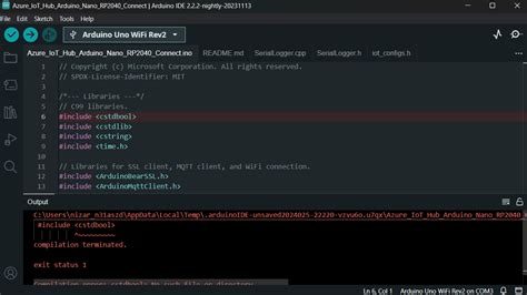 Connecting Arduino Uno Rev2 With Iot Central Application Microsoft Qanda