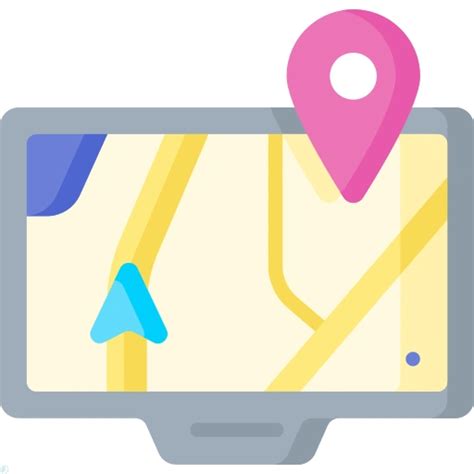 دانلود آیکون جی پی اس استایل مسطح با فرمت Png