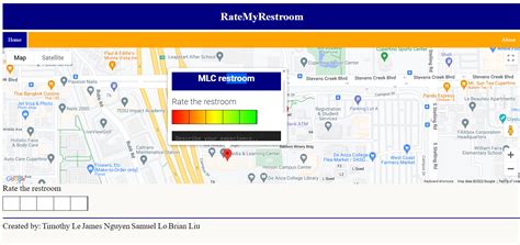 Rate My Restroom Devpost Rate My Restroom Devpost