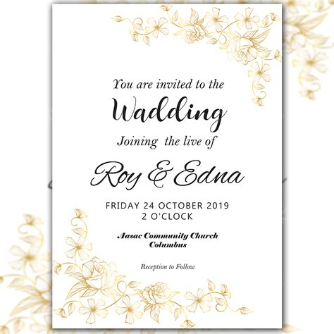 결혼식 초대장 템플릿 템플릿 Psd 다운로드 디자인 자료 다운로드