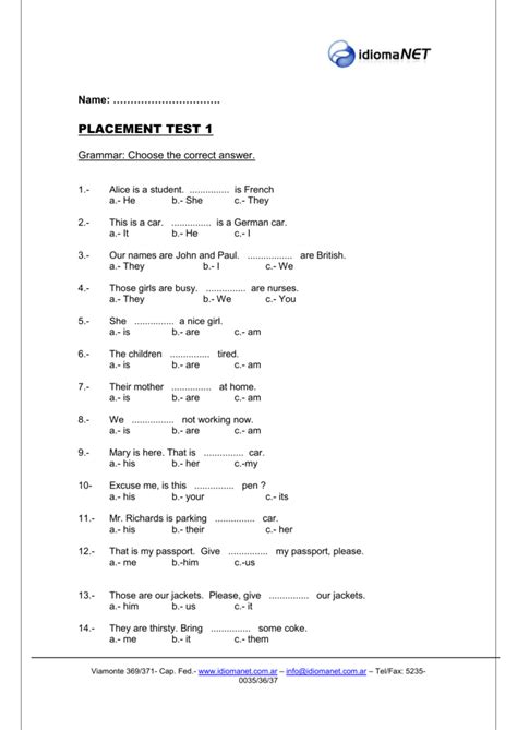 Test 2 Grammar