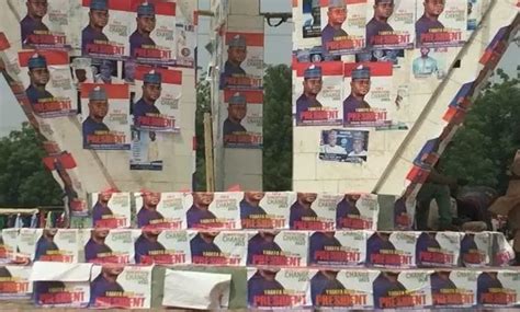 2023 Yahaya Bellos Presidential Posters Flood Abuja Information Nigeria