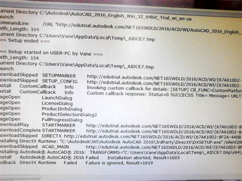 Problem Installation Autocad 2016 Autodesk Community