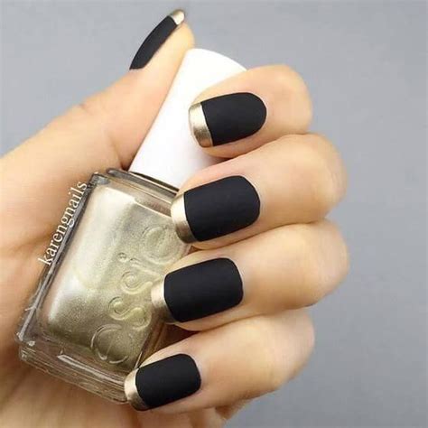 80 Diseños De Uñas Decoradas Color Negro Decoración De Uñas Nail