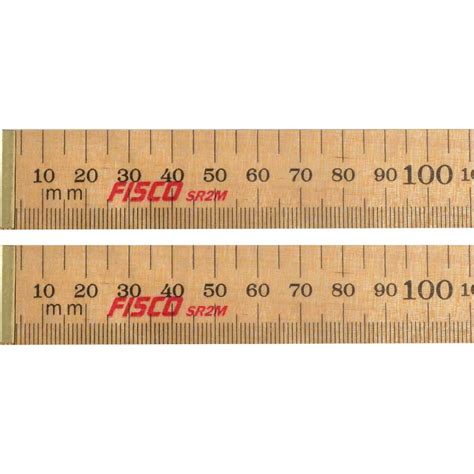 Fisco Sr2m Surveyors Wooden Folding Rule Rulers