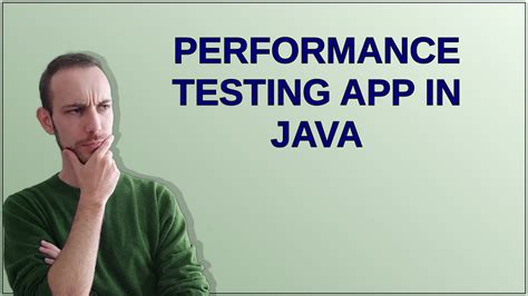 codereview performance testing app in java youtube