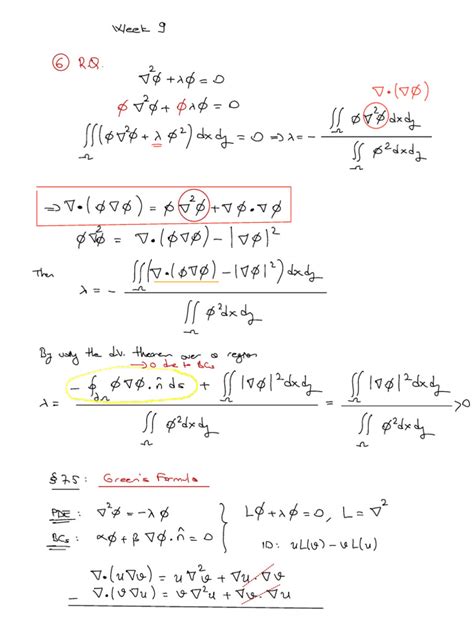 Week 9 Pdf Partial Differential Equation Mathematical Objects