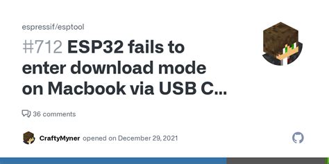 Esp32 Fails To Enter Download Mode On Macbook Via Usb C Adapters Esptool 383 · Issue 712