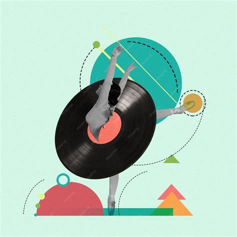 빈티지 콜라주 구성 디자인 무료 사진