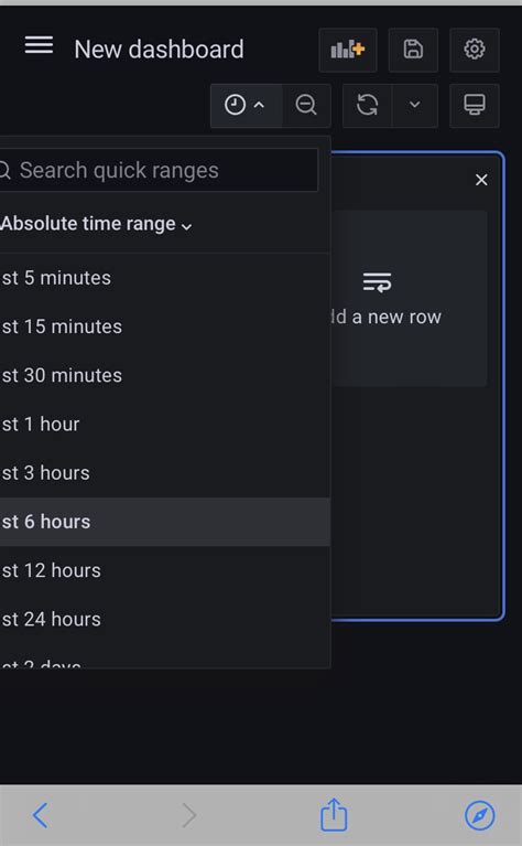 Ios Time Range Picker Overflow On Iphone · Issue 44350 · Grafana