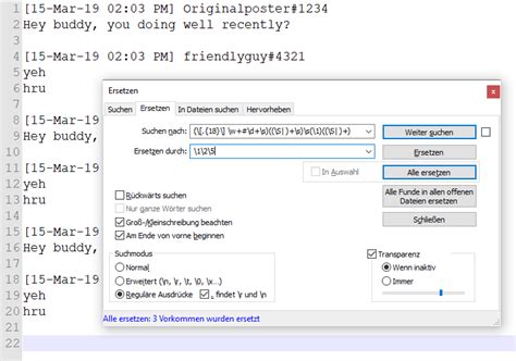 Having Trouble Removing Duplicate Timestamps With Notepad Regex Super User