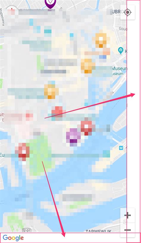 Google Maps View Android Extra Margin Without Tiles