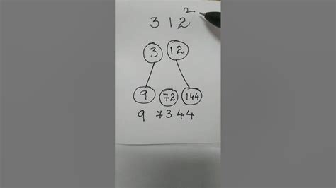 How To Get Square Of A 3dgit Number Maths Mathstricks Shorts Youtube