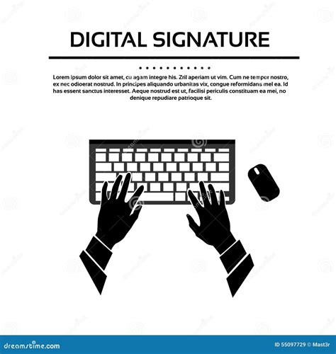 Keyboard And Hand Line And Solid Icon Pcrepair Concept Keyboard Vector Sign On White