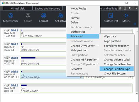 Change Partition Type ID