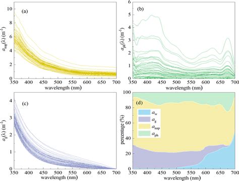 Absorption Spectra Of The Non Algal Particles A Phytoplankton B