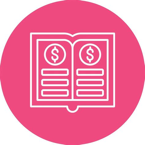 General Ledger Line Circle Background Icon 17627089 Vector Art At Vecteezy