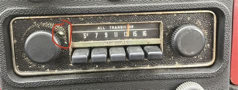 Just Bought A 69 Bug What Does This Little Knob On The Radio Do Rvwbug