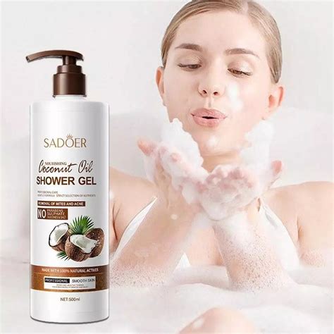 Sadoer Coconut Oil Shower Gel ครีมอาบน้ำ มะพร้าว กลิ่นหอมติดทนนาน 500 Ml Shopee Thailand