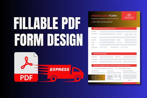 Convert And Design Your Pdf Into Fillable Dynamic Form And Editable Format By Msdesignerx Fiverr