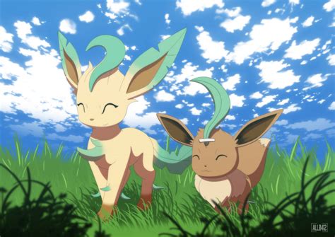 Comm Eevee And Leafeon By All0412 On Deviantart