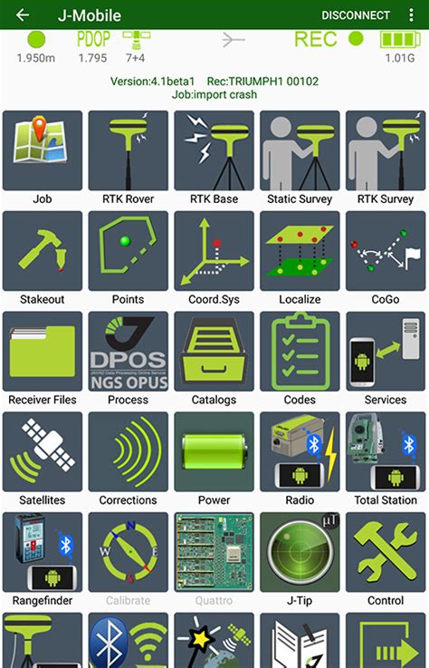 Javad Mobile Tools Android™ Javad Gnss