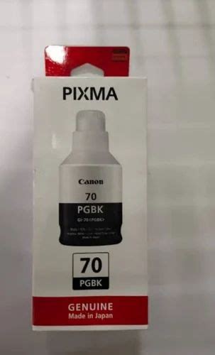 Canon Gi 70 Bk Ink Bottle Black Pgbk At ₹ 490 Piece Canon Printer Ink Bottle In Mumbai Id