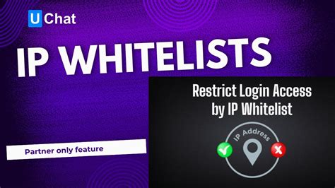 Ip Whitelist Add On Partner Feature Youtube