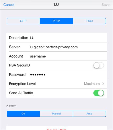 Pptp On Iphone And Ipad Ios Perfect Privacy