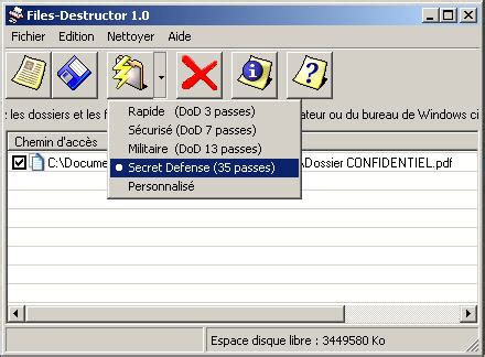 comment supprimer définitivement un fichier logiciel gratuit