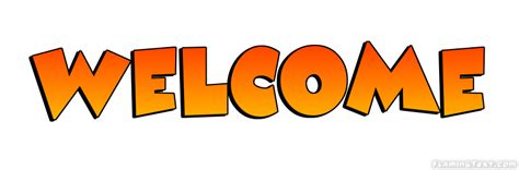 Welcome Лого Бесплатный инструмент для дизайна имени от Flaming Text