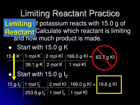 PPT Limiting Reactant PowerPoint Presentation Free Download ID