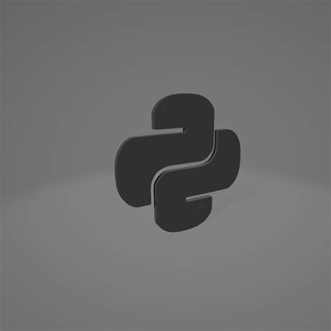 3d file python programming language 3d logo 🚩 ・3d printing idea to download・cults