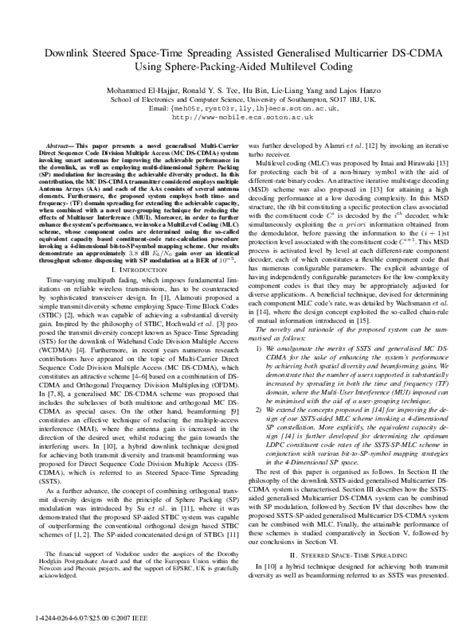 pdf enhanced mc ds cdma with sphere packing coding