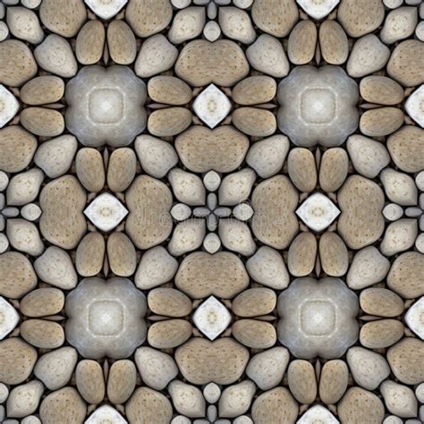 Seamless Tileable Decorative Pattern Tileable Background With Symmetrical Ornament Stock