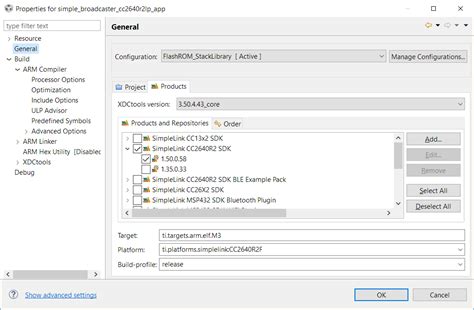 Rtoscc2640r2f Build Error While Compiling Examples From Cc2640r2 Sdk