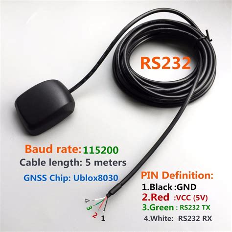 Diy Connector Rs232 Output Protocol Baud Rate 15200 Gps Glonass Gnss Gps Receiver Operating