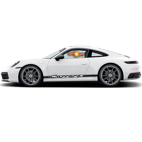 2 Porsche 2022 Porsche 718 Spyder Doors Up Trim Logo Side Stripes Kit