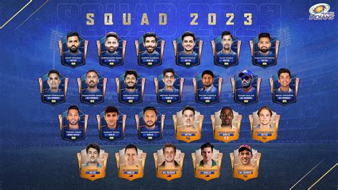 Mi Squad For Ipl 2023 💙 🏆 R Mumbaiindians