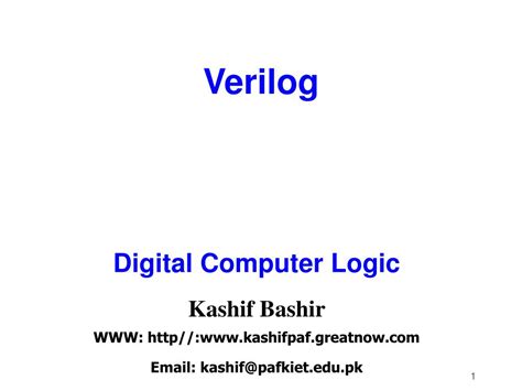 PPT Verilog PowerPoint Presentation Free Download ID