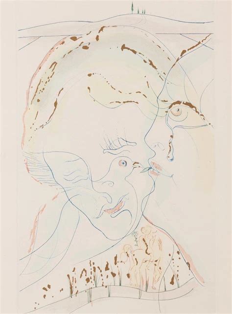Salvador Dalí­ The Dove Like Eyes On The Bride Original Salvador